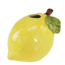 Floristik24.dk Dekorativ vase citron keramik oval gul 11cm×9,5cm×10,5cm ...