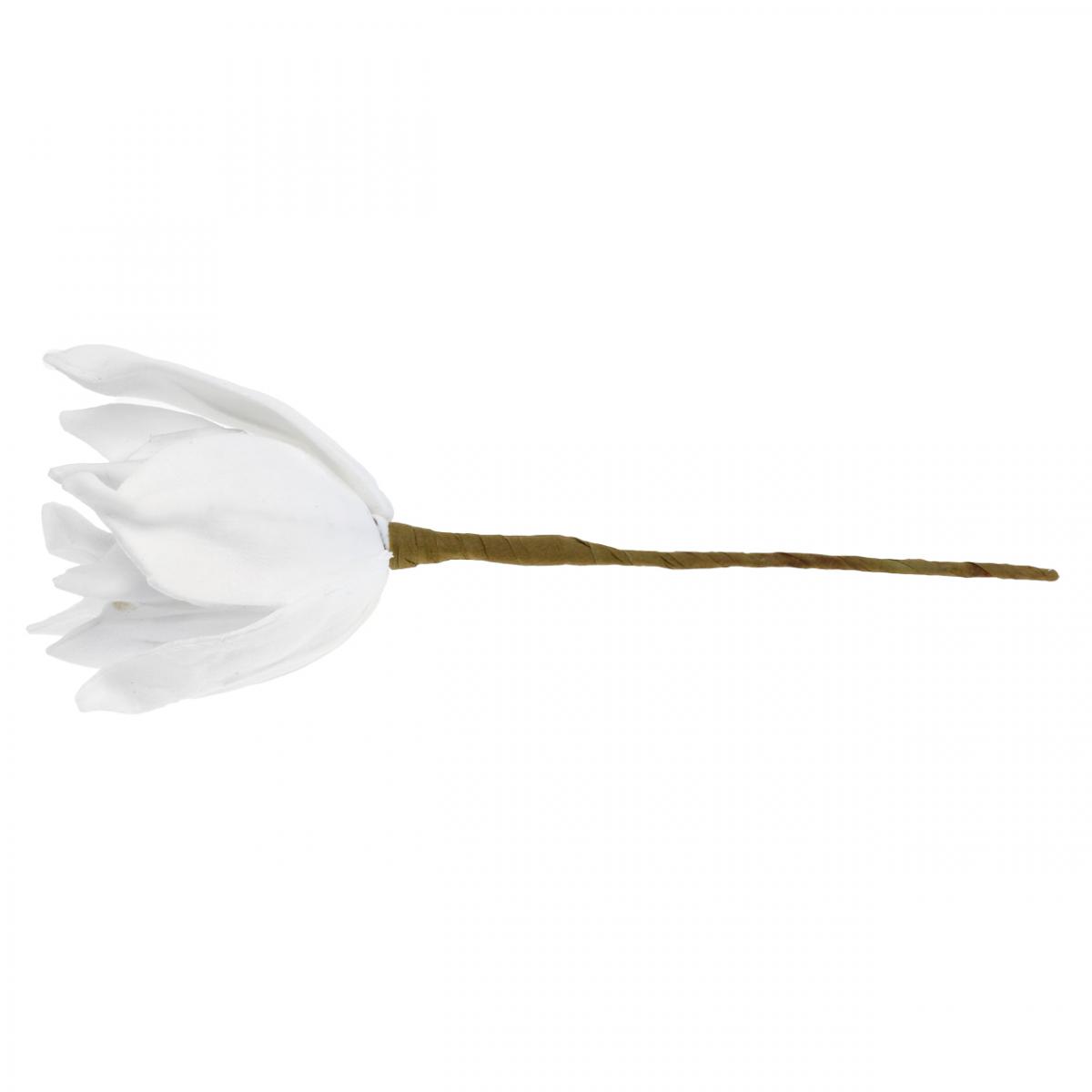 Floristik24.dk Kunstig magnolia hvid kunstig blomst på pind Ø10cm Skum ...