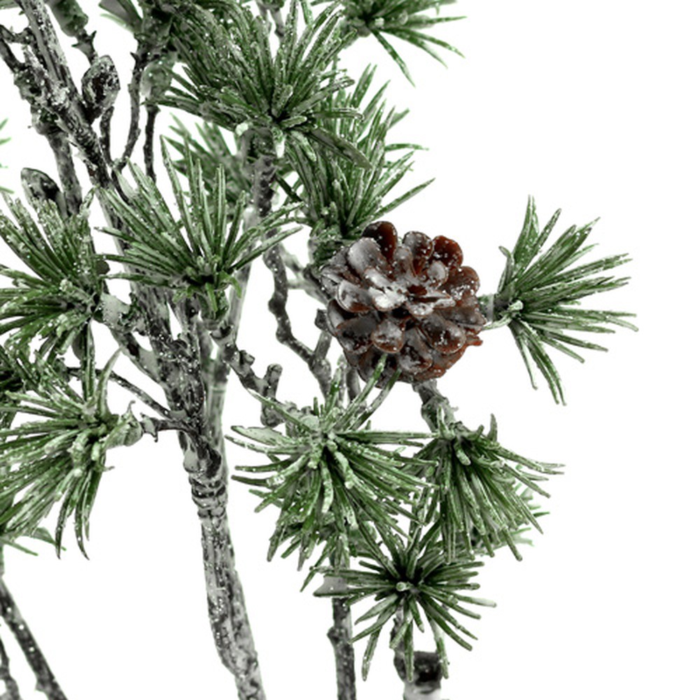 Floristik24.dk Gran gren hvidkalket grøn 46cm